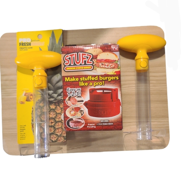 As Seen On TV | Kitchen | New Stufz Burger Maker 2 Pineapple Slicers ...